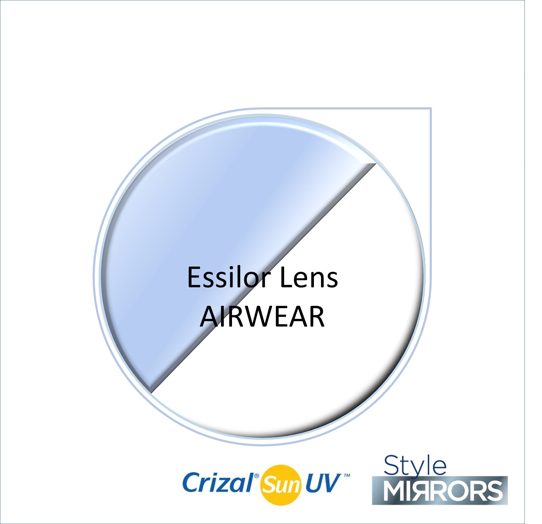 Essilor - AIRWEAR 全視線 Style Mirrors 變色鏡片 (訂製) – Super Clear Optical
